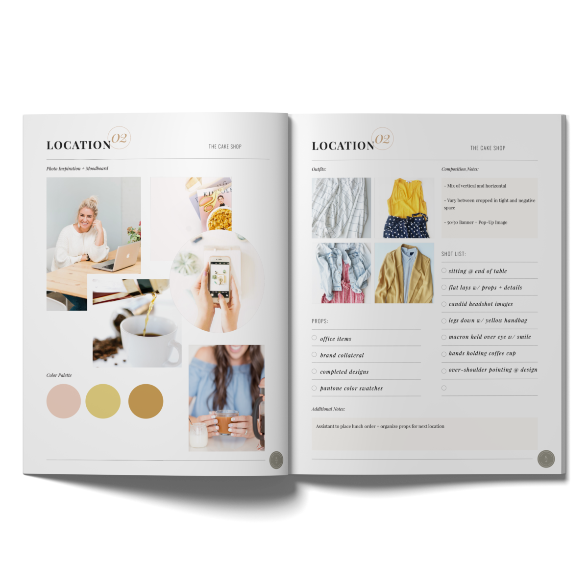 The Brand Photoshoot Planning Template - Erica + Jon Photography