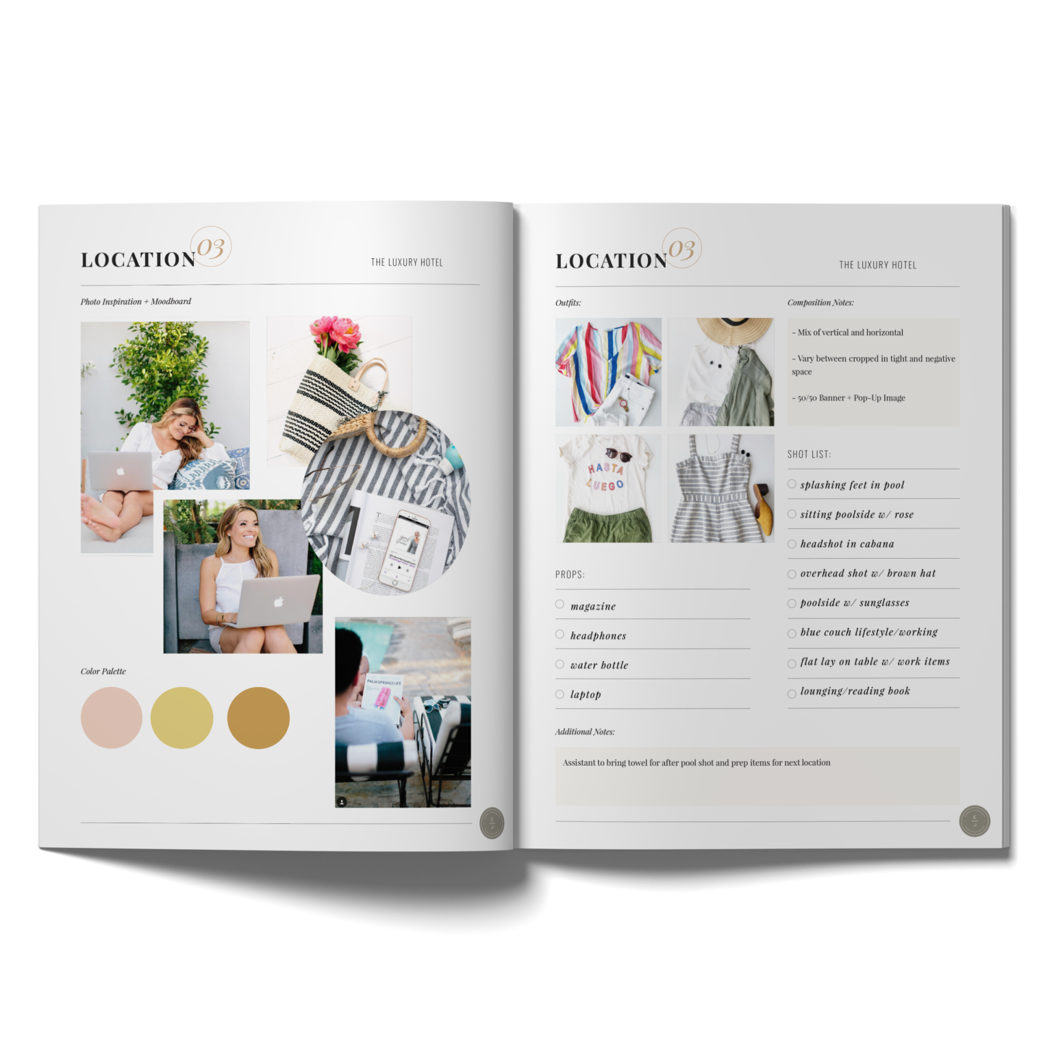 The Brand Photoshoot Planning Template - Erica + Jon Photography